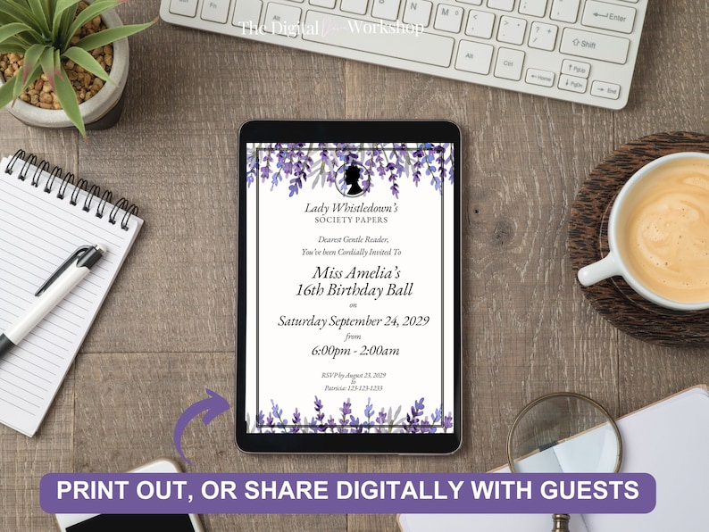 Bridgerton Themed Invitation - Etsy