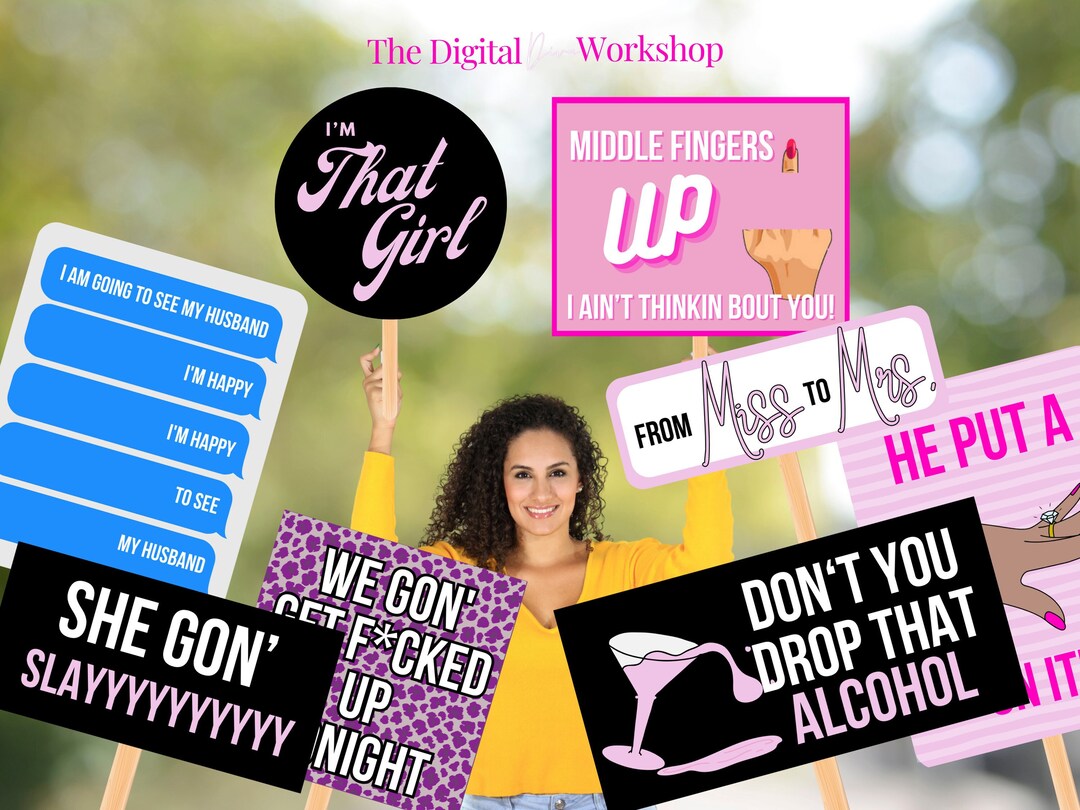 Feyoncé Photo Booth Props - Etsy