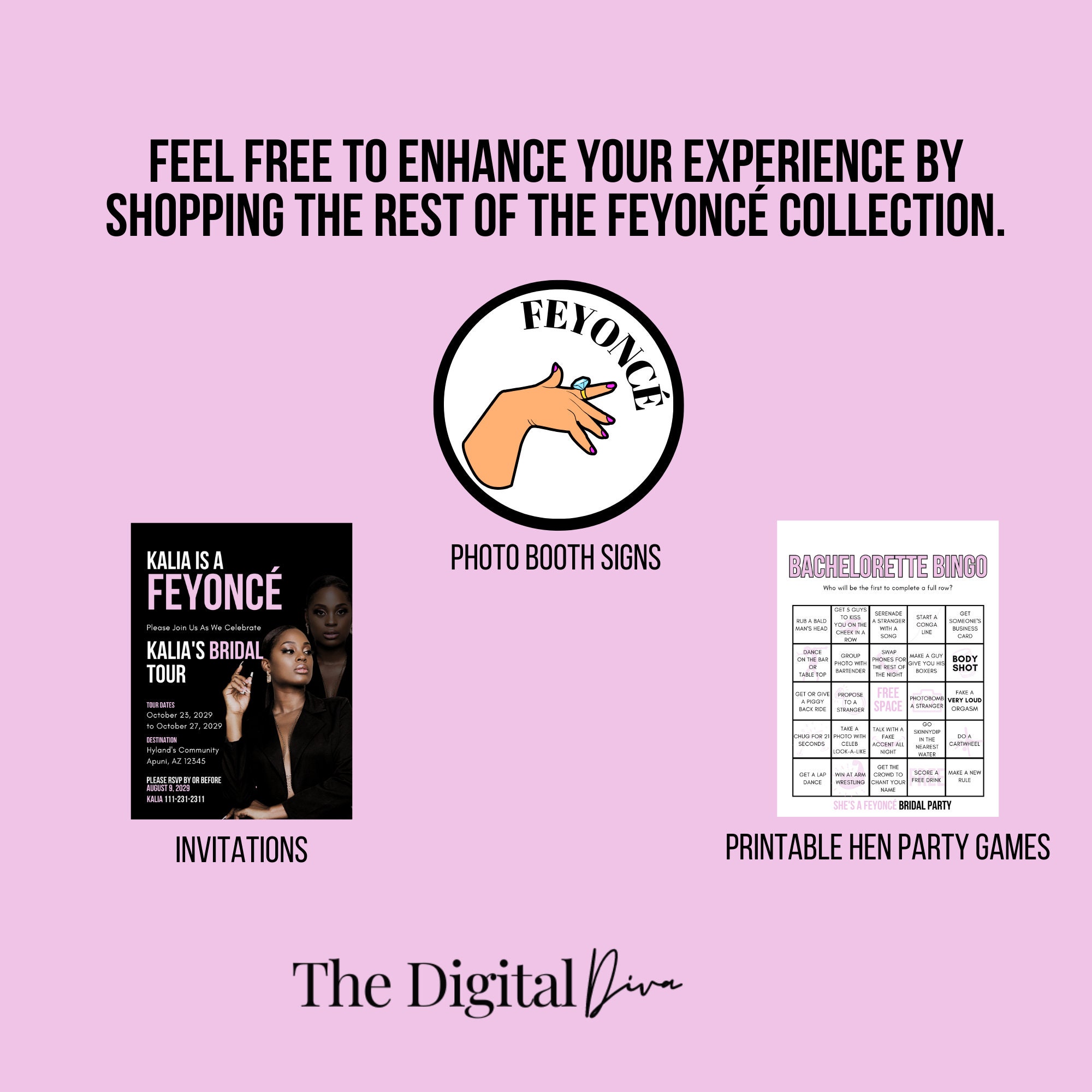 Feyoncé Bachelorette Itinerary - Etsy