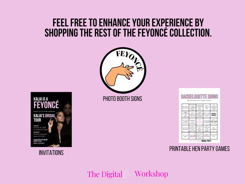 Feyoncé Bachelorette Itinerary - Etsy