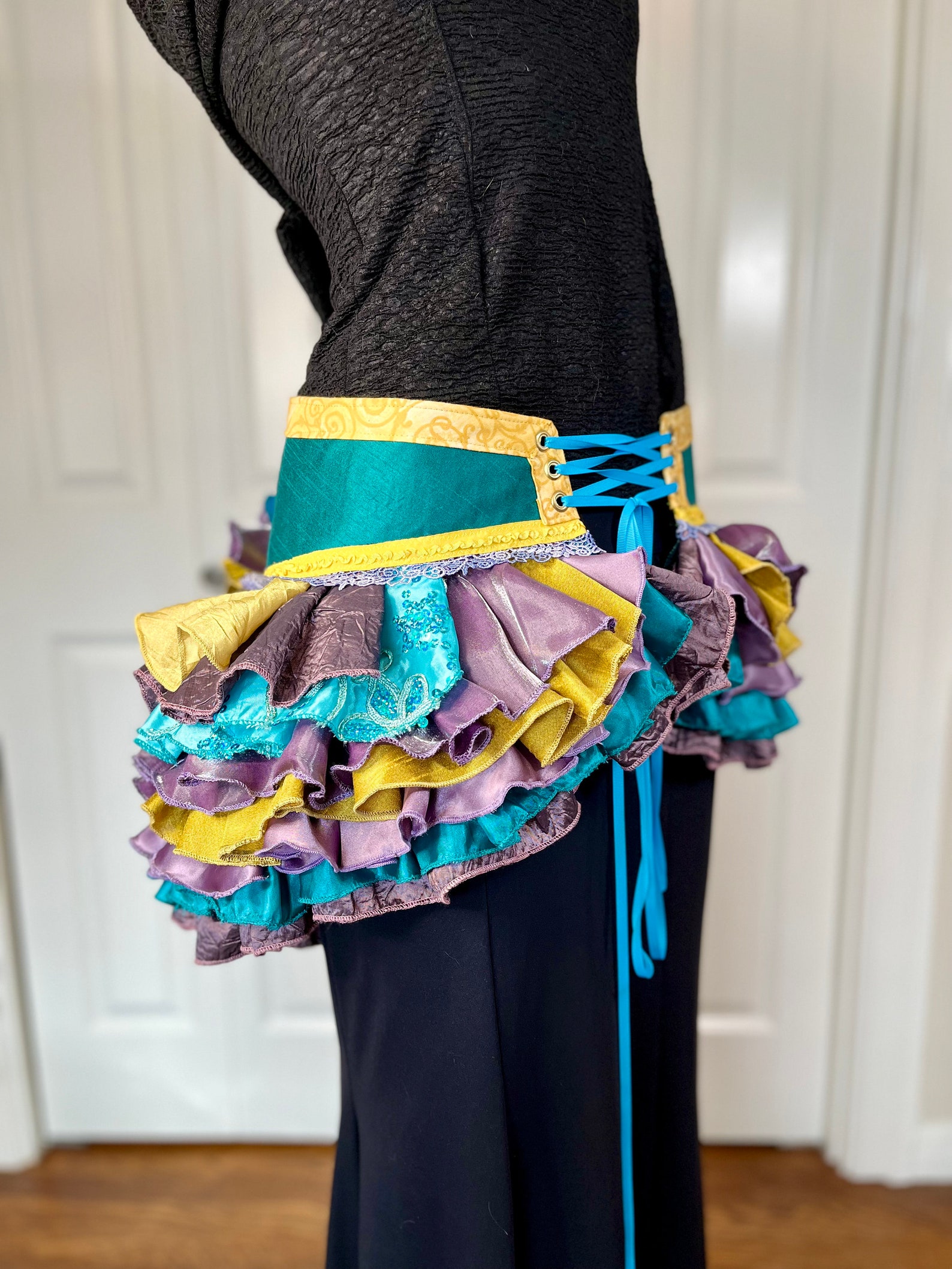 Burlesque Bustle - Aqua Lilac Gold - Burning Man - Tutu - Fairy ...