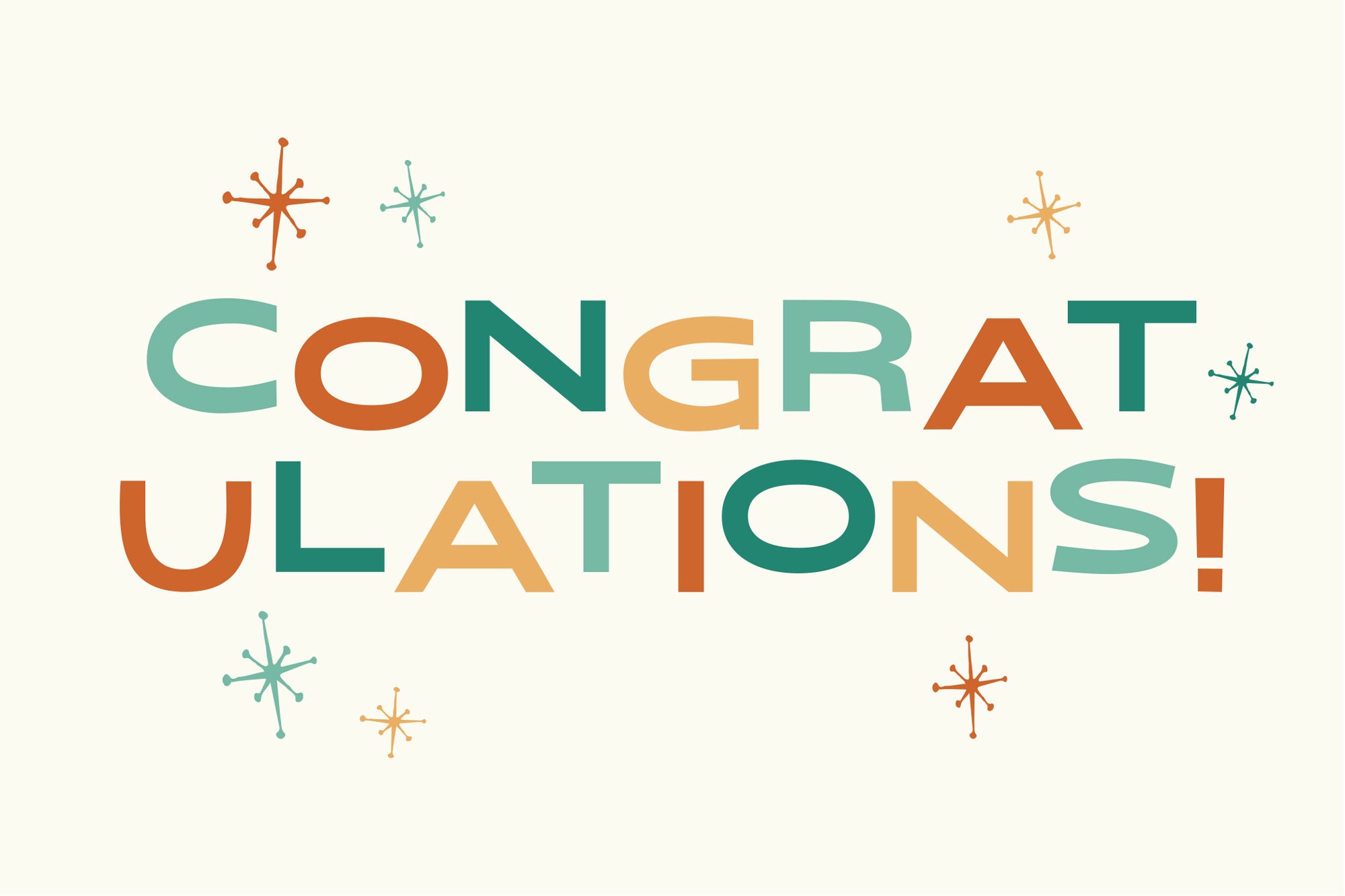 Printable Congratulations Card Folded Greeting Card Digital Instant ...