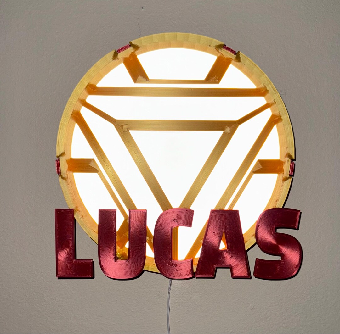 Personalized Ironman Sign and Light - Etsy