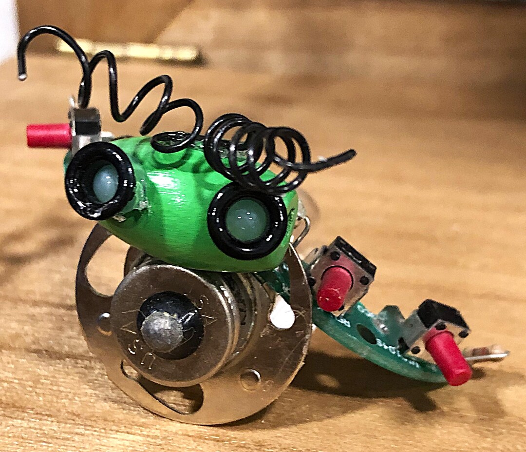 Vintage Bulb Flying Bug, Upcycled Recycled Repurposed Insect Assemblage ...