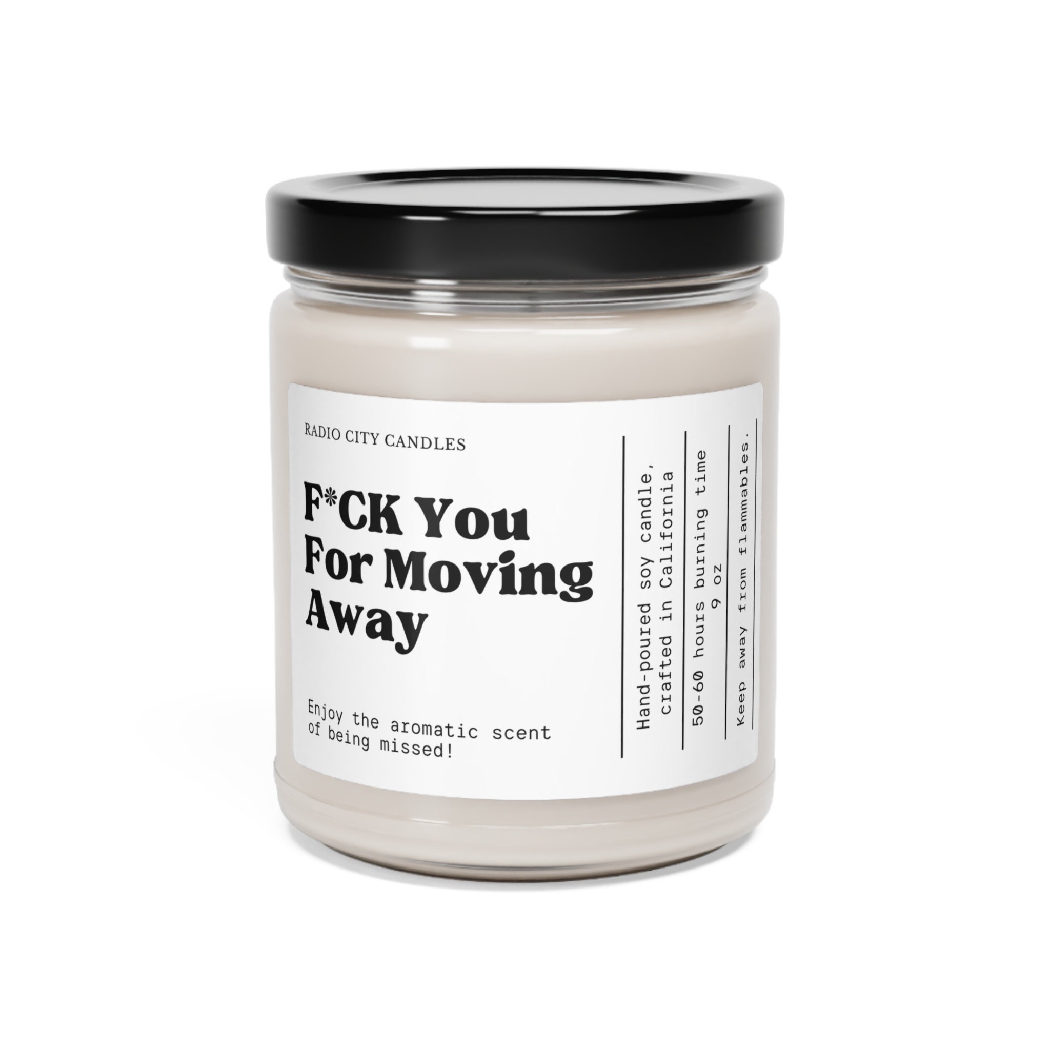 Personalized Moving Away Gift, Funny Candle Personalizable Gift Custom ...