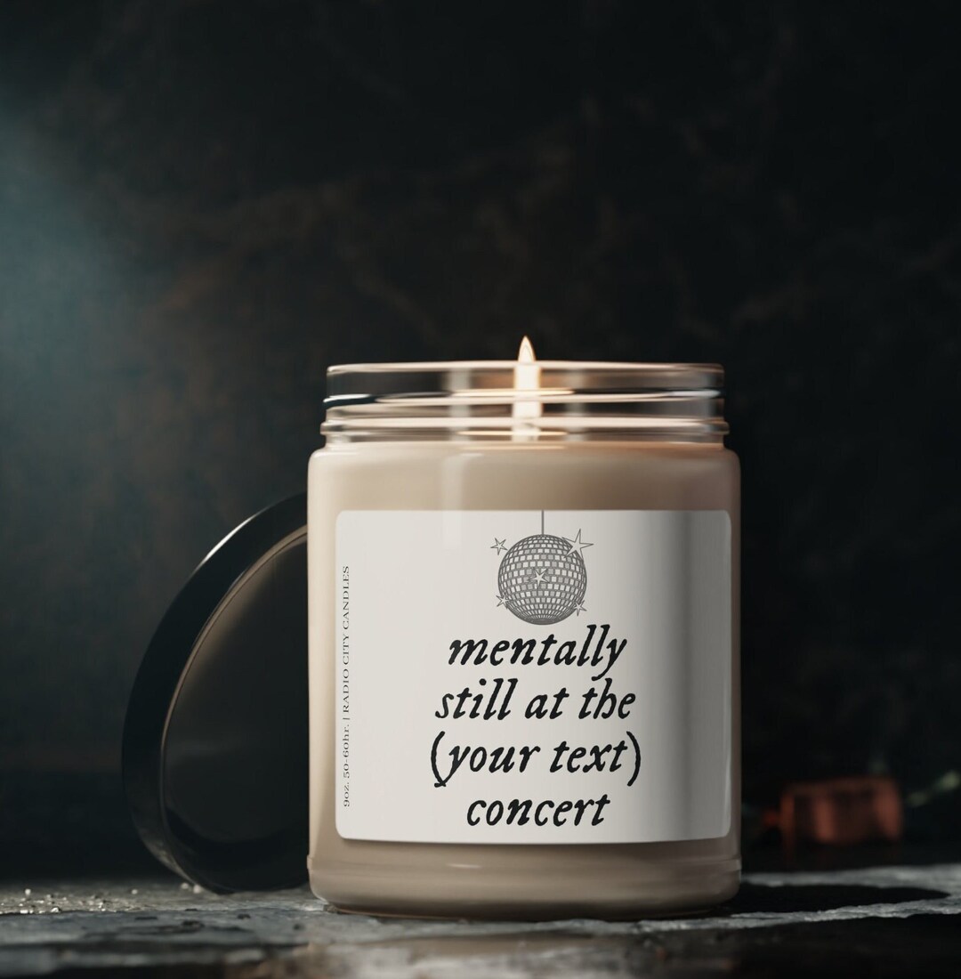 Personalized Concert Gift, Custom Concert Candle, Favorite Artist ...