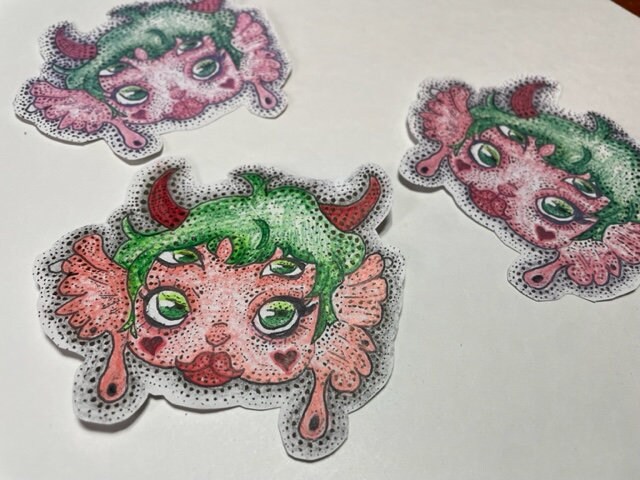 Pink Fairy Nymph Sticker - Etsy