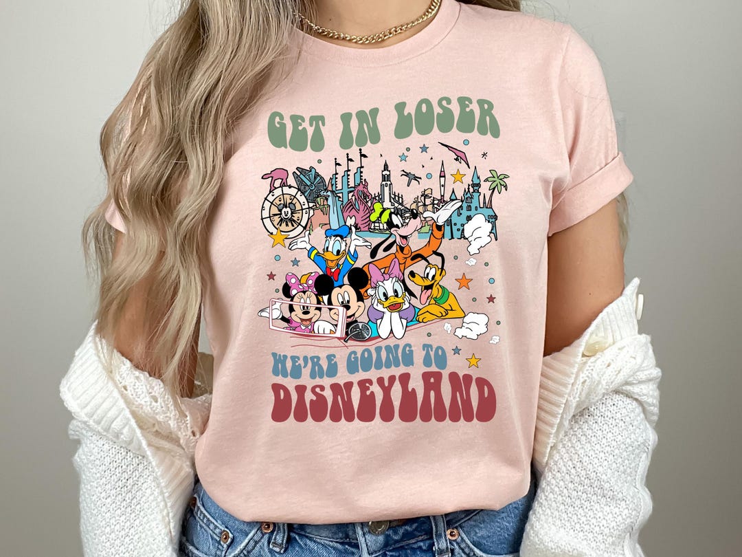 Retro Mickey and Friends Get in Loser We're Going to Disneyland Walt ...