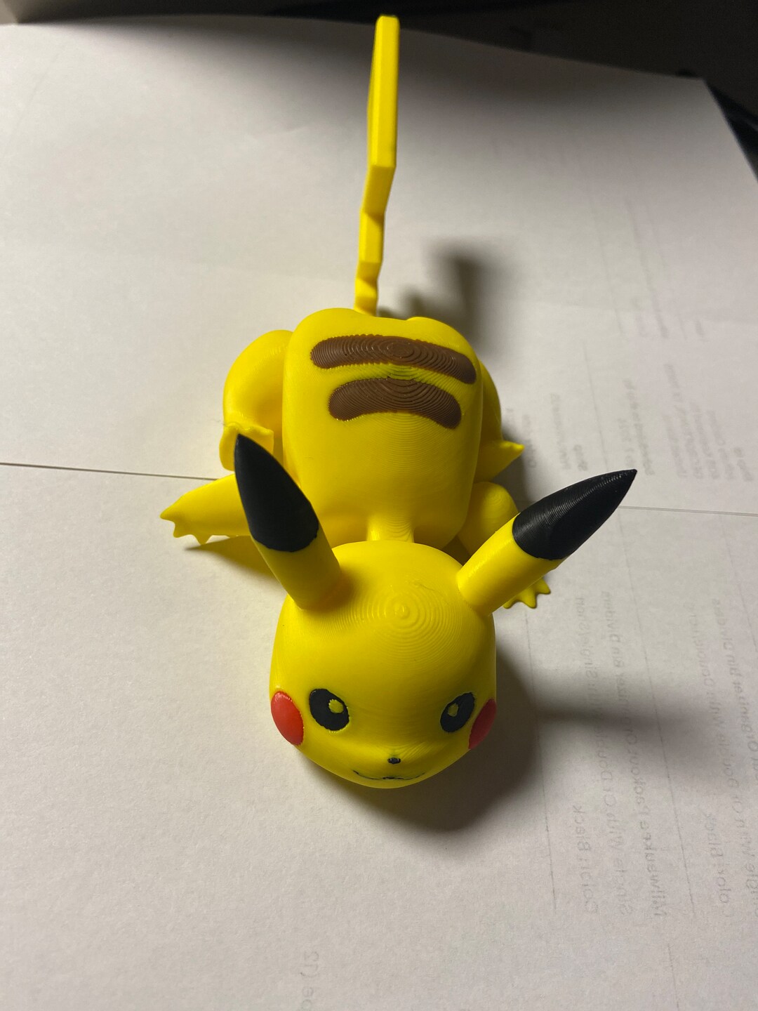 Articulated Pikachu Figurine - Etsy