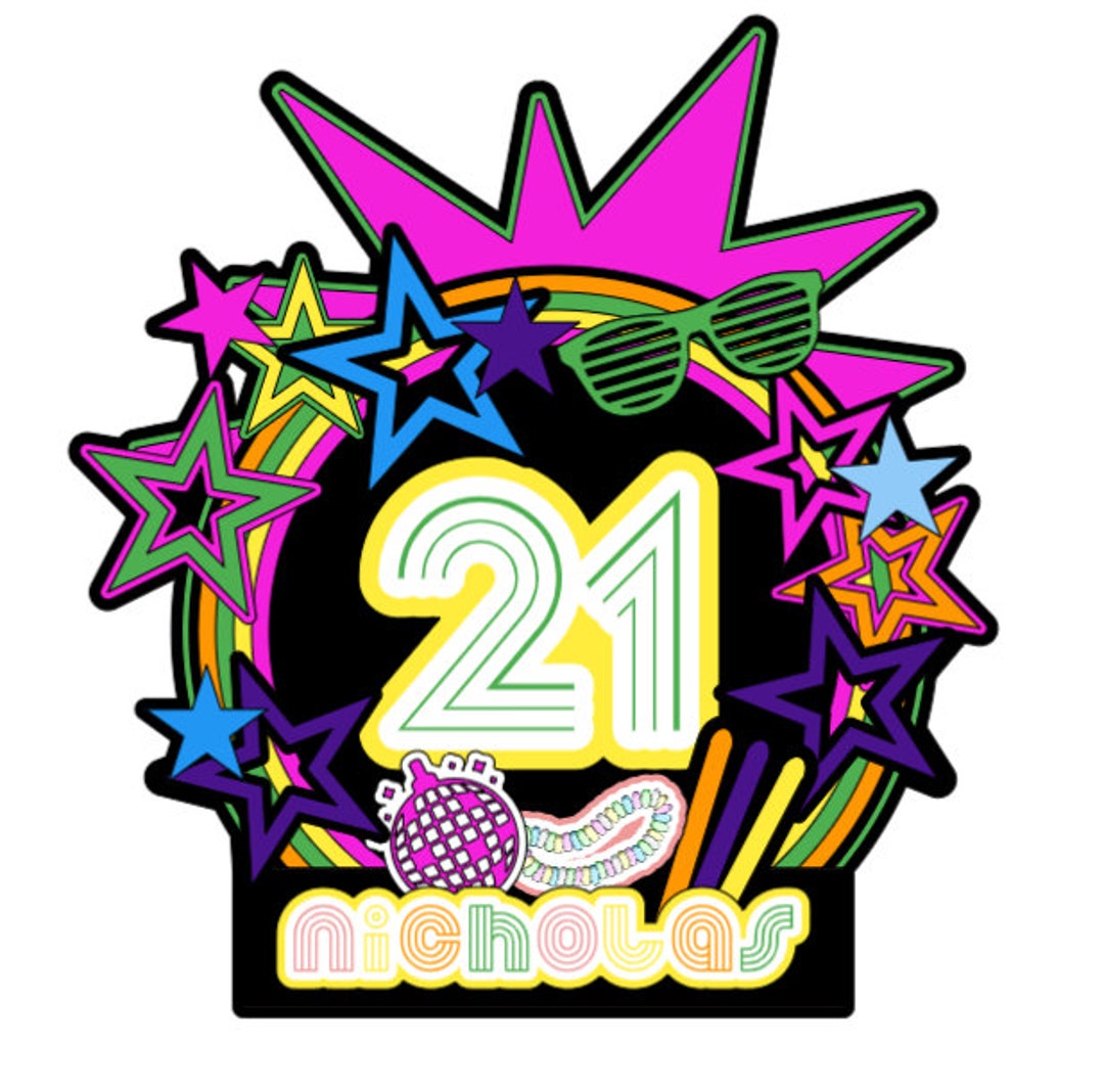 DISCO EDC RAVE Printable Cake Topper - Etsy