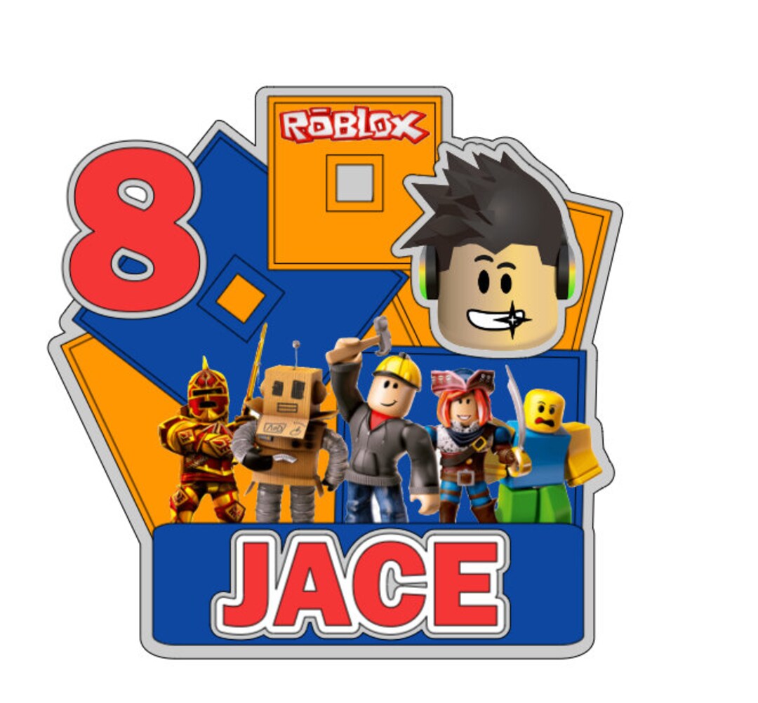 Digital Roblox Cake Topper Digital Cupcake Topper Sublimation for ...