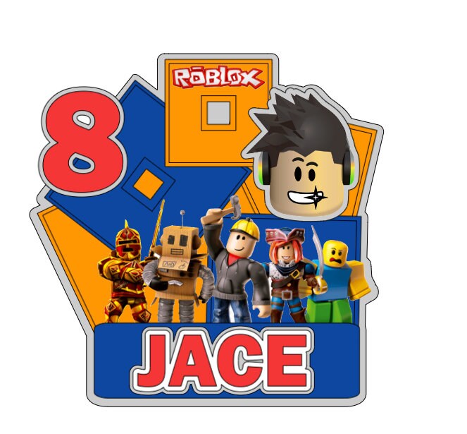 Digital Roblox Cake Topper Digital Cupcake Topper Sublimation for ...