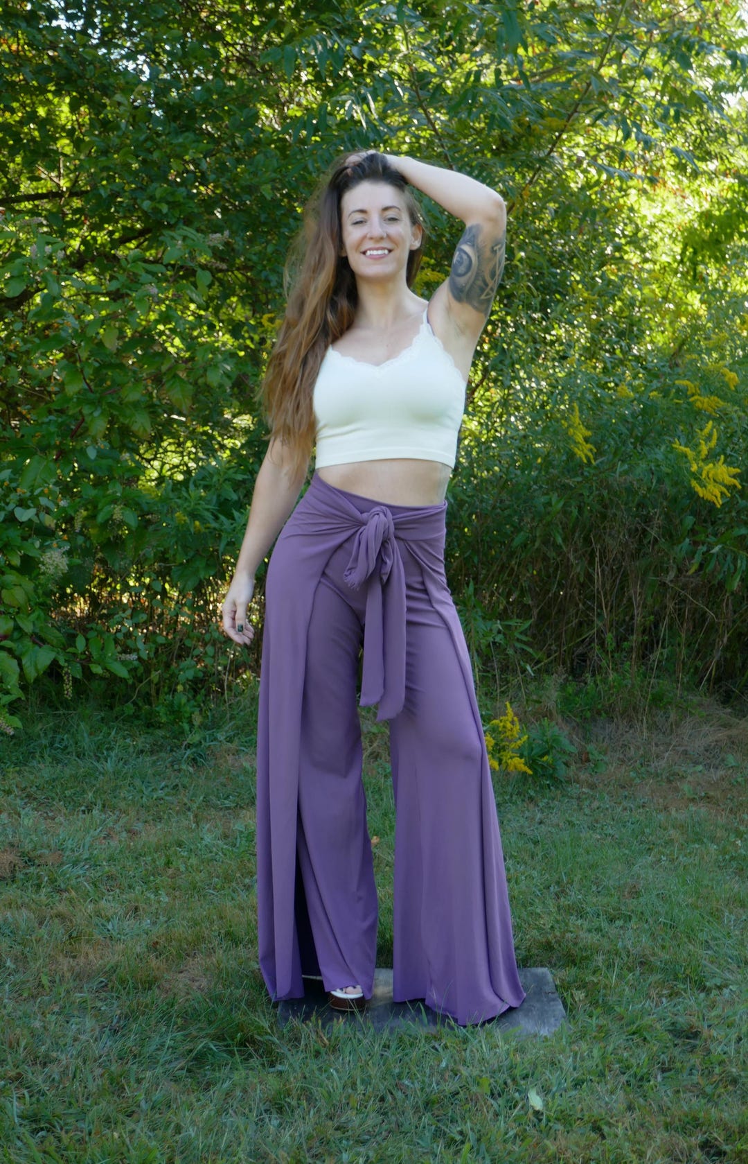 Palazzo Wrap Pant, Wrap Around Pants, Boho Pants, Fall Pants, Open Flow ...