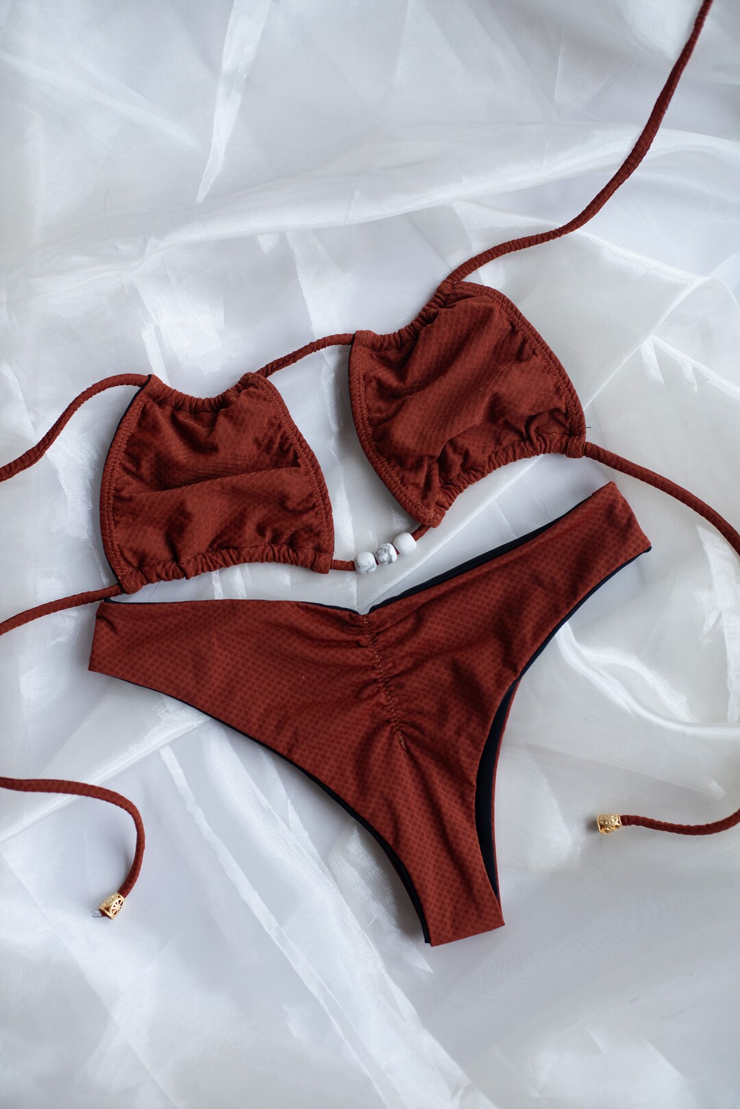 Brazilian Bikini Set, Boho Bikini for Women, Hippie Bathing Suit ...