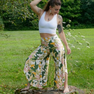 Cropped Wide Leg Palazzo Pant PDF Sewing Pattern, Flow, High Waisted ...