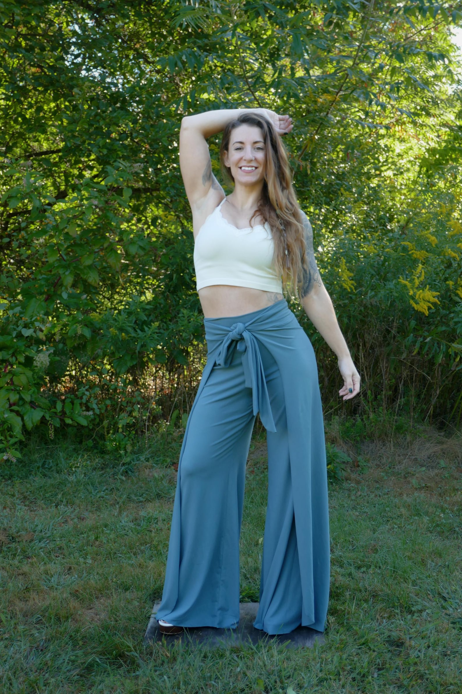 Palazzo Wrap Pants Sewing Pattern, Beginner Pattern, Comfy & Easy Wrap ...