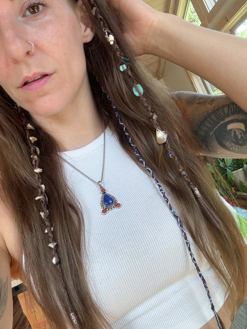 Hair Wraps, Handmade, Hair Accessories, Boho Hair Wraps, Hair Braids ...