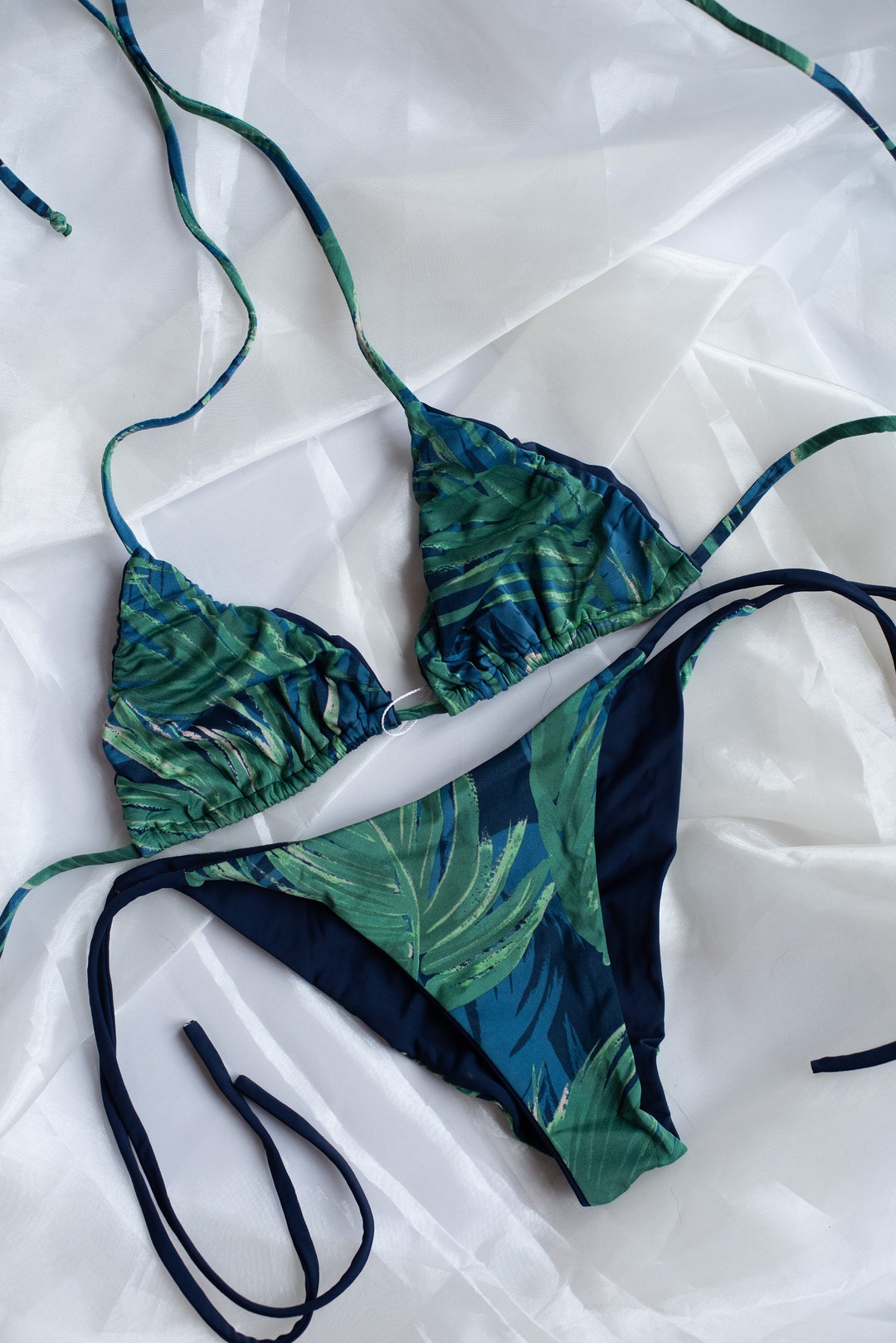 Brazilian Bikini Set, Boho Bikini for Women, Hippie Bathing Suit ...