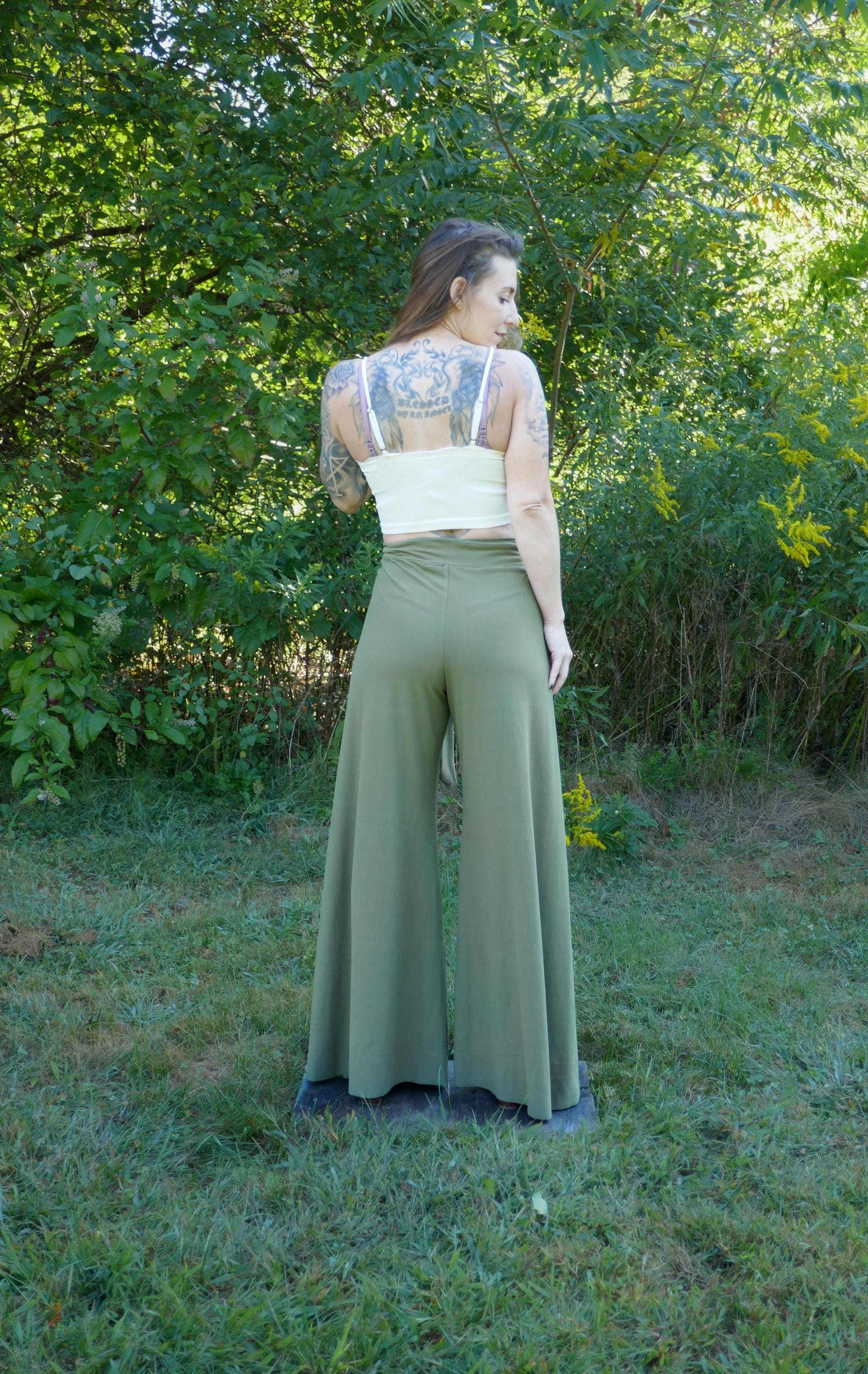 Palazzo Wrap Pants Sewing Pattern, Beginner Pattern, Comfy & Easy Wrap ...