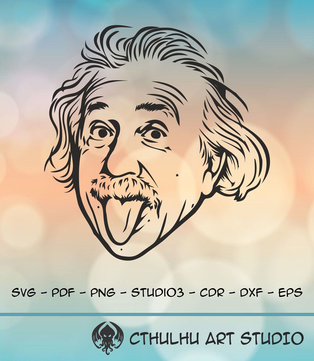 Albert Einstein for Cutting Machines, Instant Digital Download Svg Pdf ...