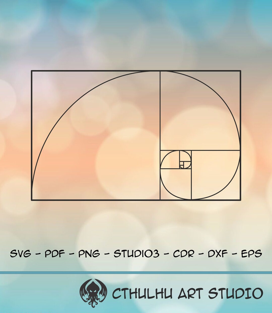 Golden Ratio for Cutting Machines, Instant Digital Download Svg Pdf Dxf ...