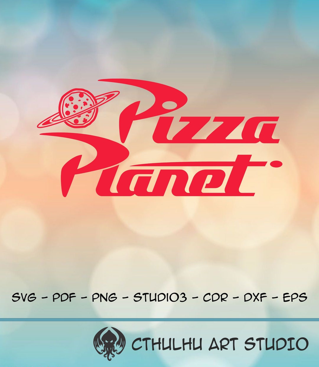 Pizza Planet Toy Story for Cutting Machines, Instant Digital Download ...
