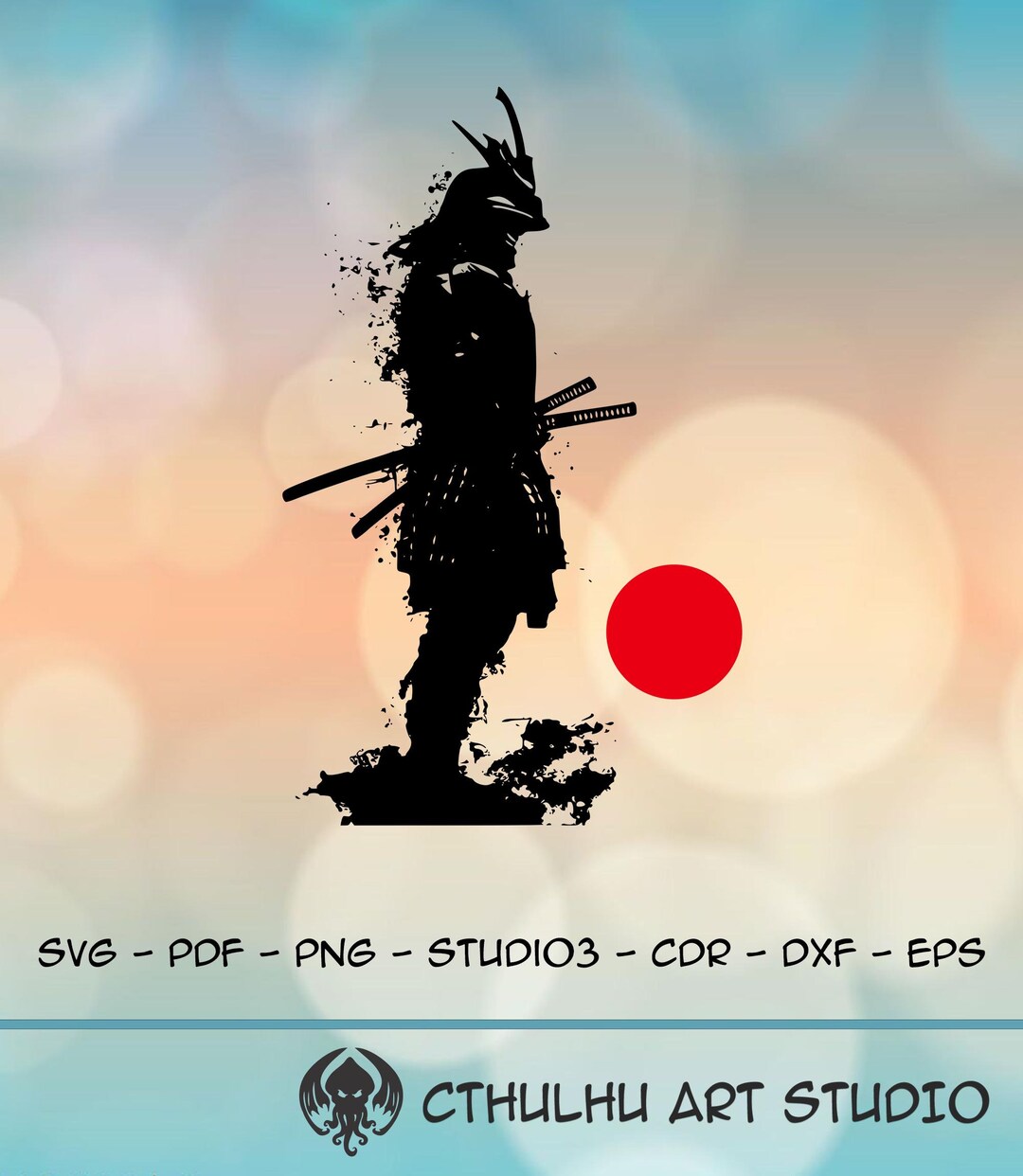 Samurai for Cutting Machines, Instant Digital Download Svg Pdf Dxf Png ...