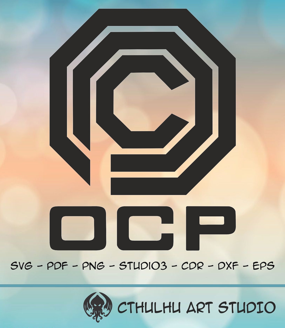 OCP Logo Robocop for Cutting Machines, Instant Digital Download Svg Pdf ...