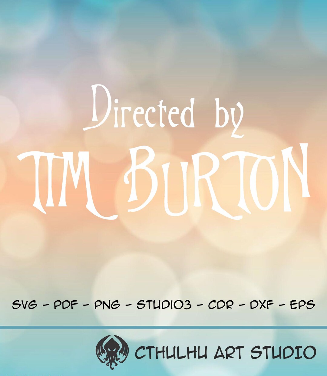 Directed by Tim Burton for Cutting Machines, Instant Digital Download ...