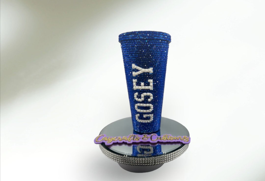 Glamour on the Go: Handcrafted Bling Tumbler PERSONALIZED - Etsy