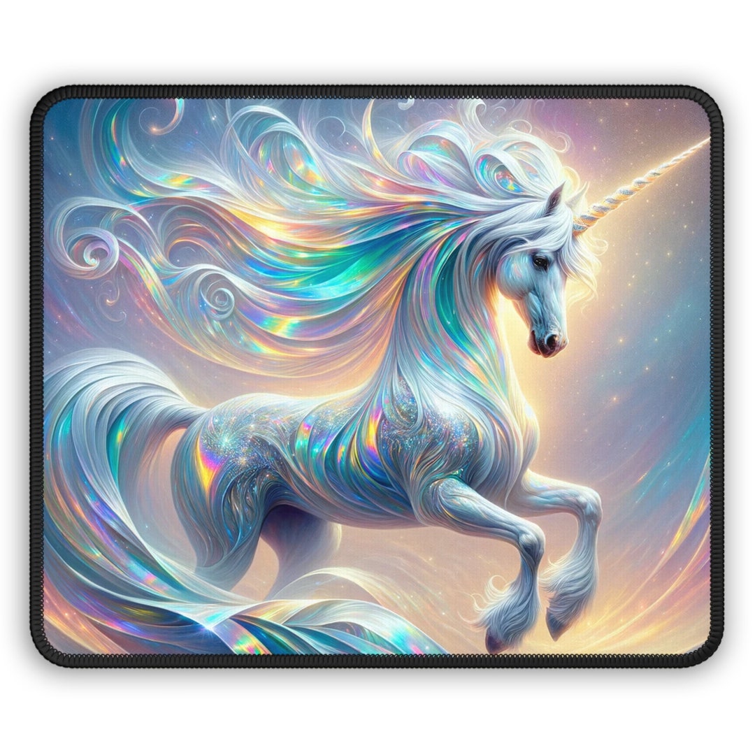 Gaming Mouse Pad Rainbow Unicorn - Etsy