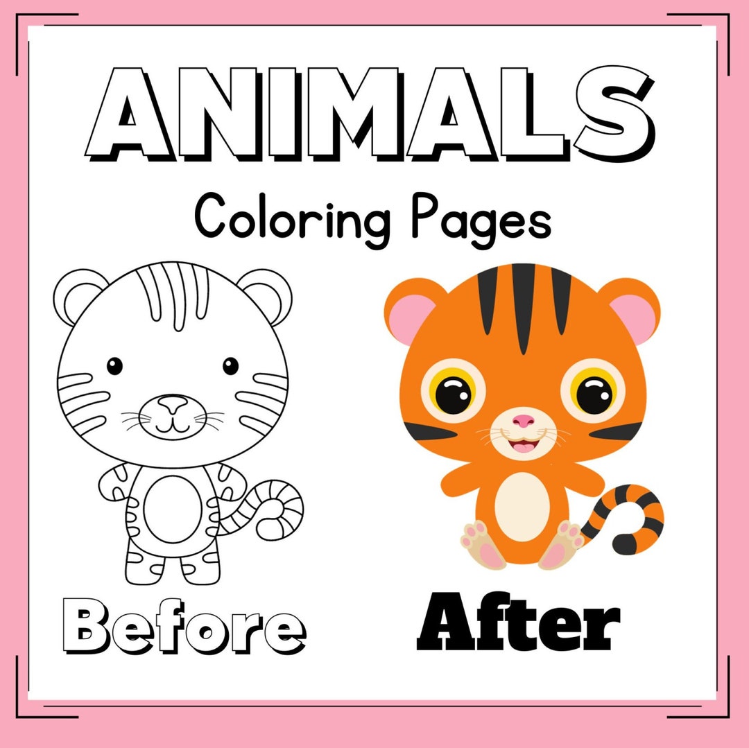 Printable Animal Coloring Pages for Kids - Instant Download - Fun ...