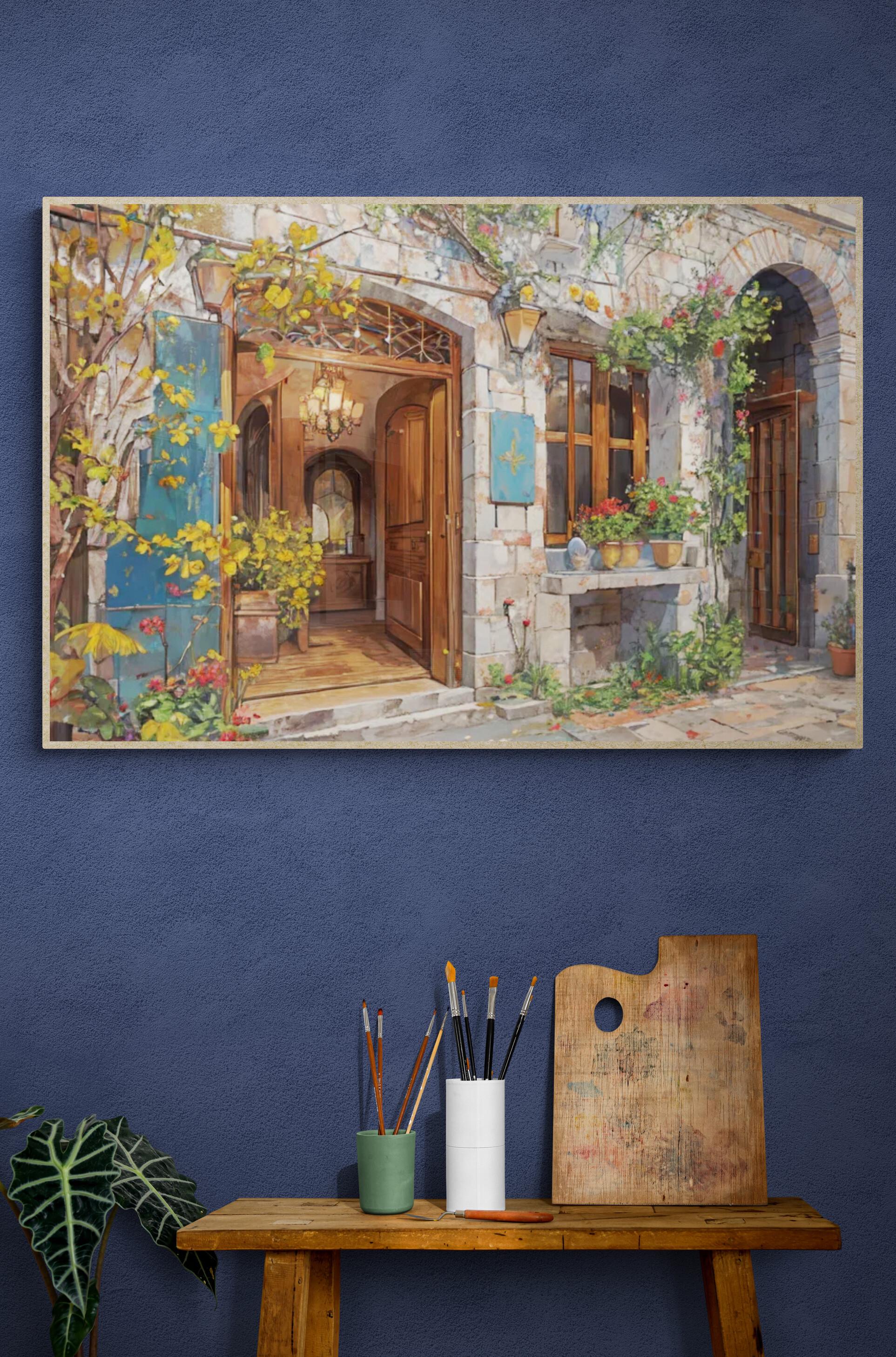 Cozy Italian Café Digital Wall Art - Printable Coffee Shop Décor ...