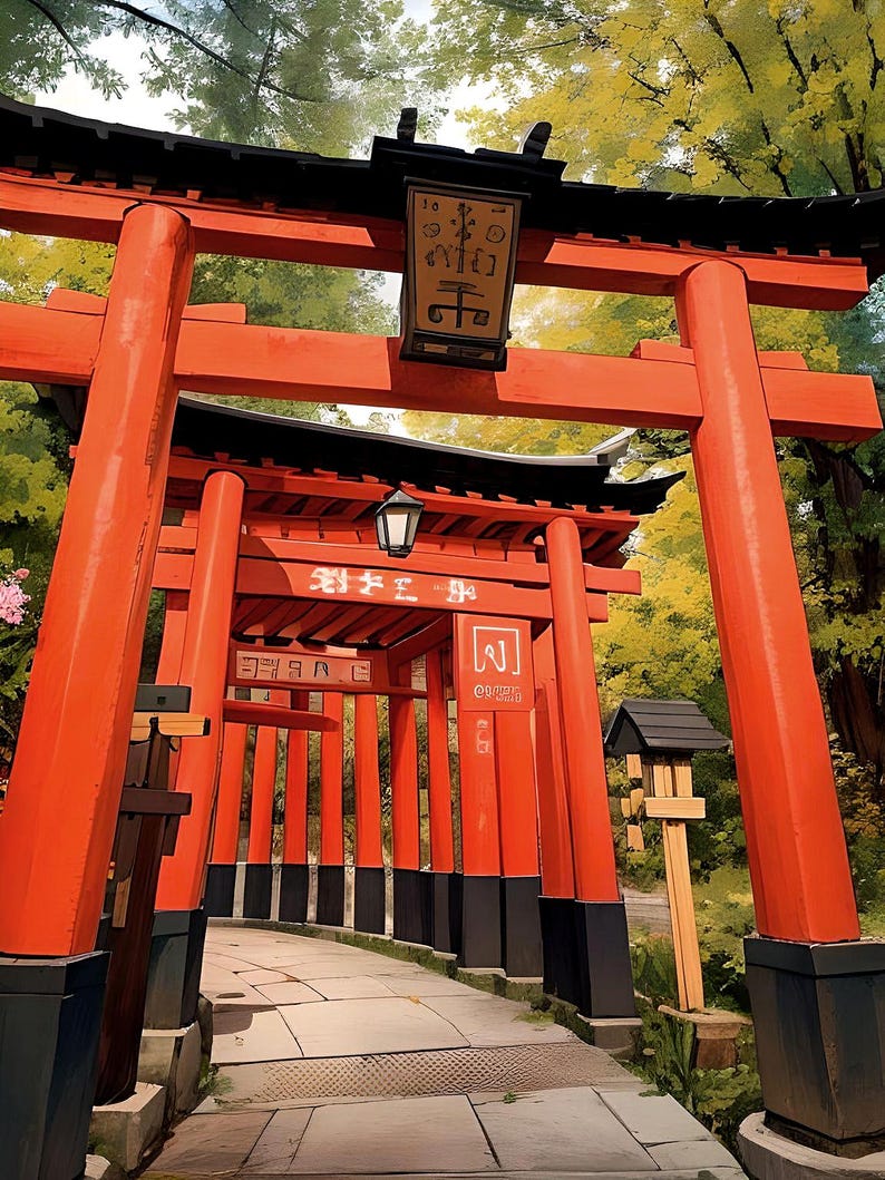 Japanese Tori Gate - Etsy