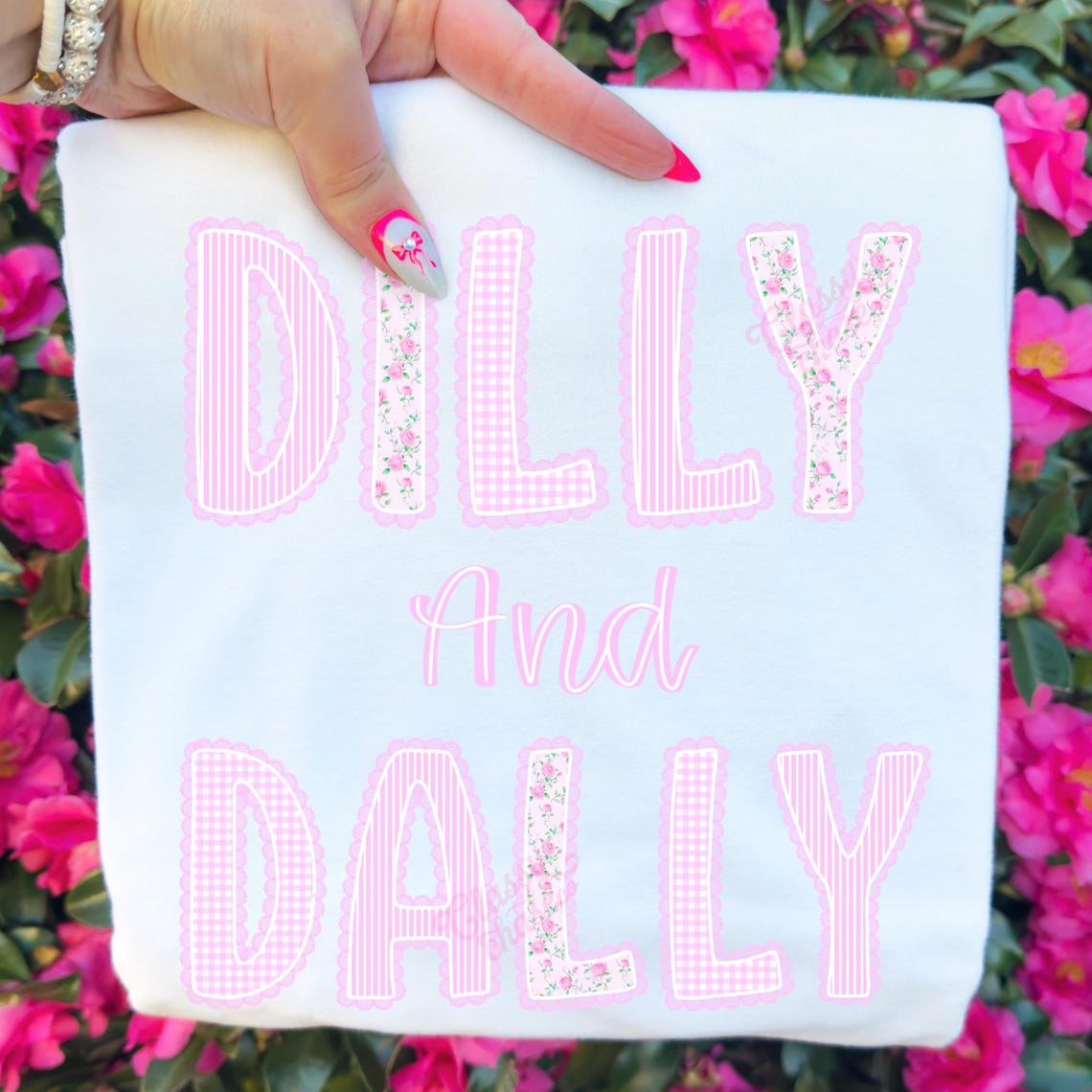 Dilly and Dally Coquette Png, Preppy Girl Style Png, Pink Gingham ...