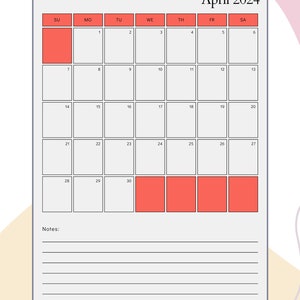 Super Teacher Worksheets 2024 Yearly Calendar Planner - Etsy