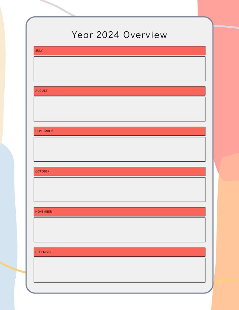 Super Teacher Worksheets 2024 Yearly Calendar Planner - Etsy