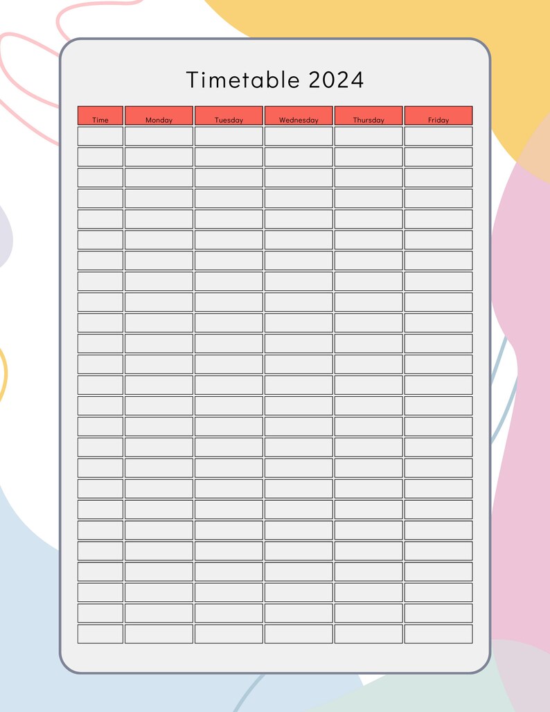 Super Teacher Worksheets 2024 Yearly Calendar Planner - Etsy