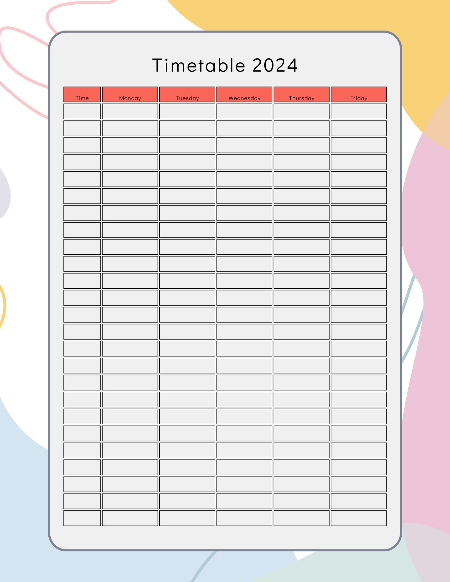 Super Teacher Worksheets 2024 Yearly Calendar Planner - Etsy