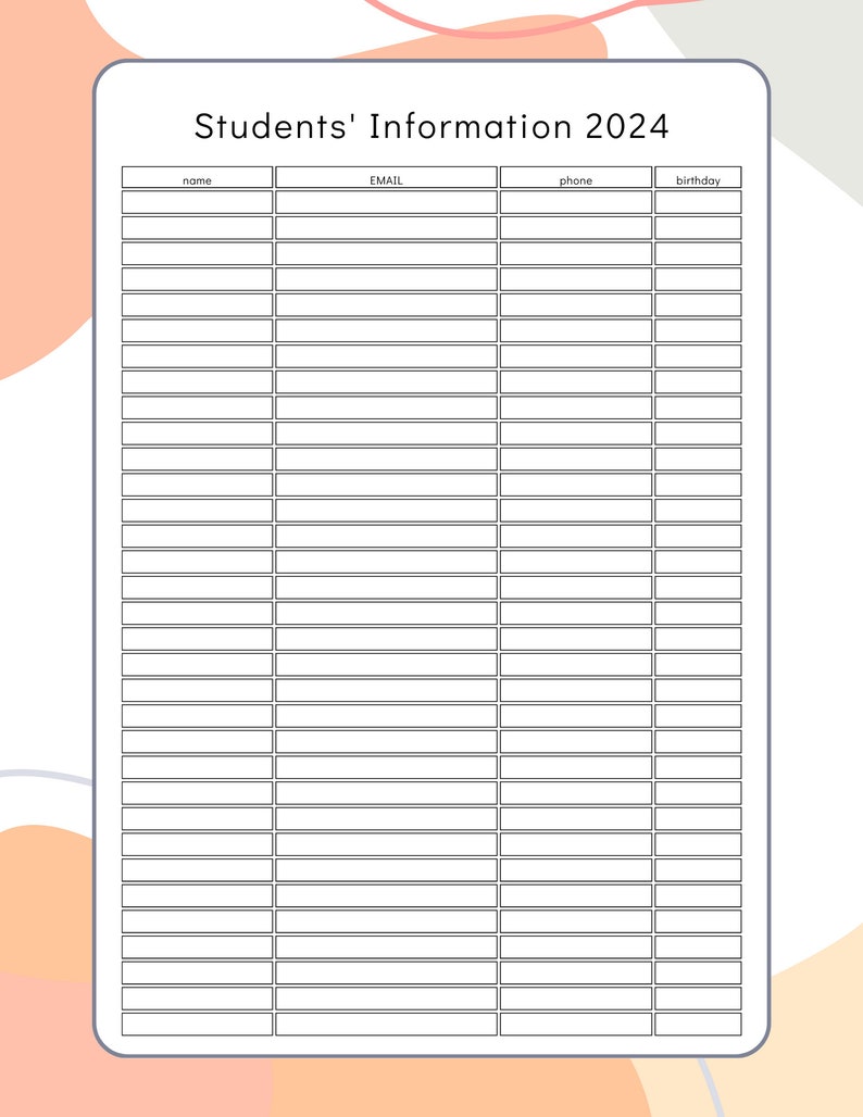 Super Teacher Worksheets 2024 Yearly Calendar Planner - Etsy