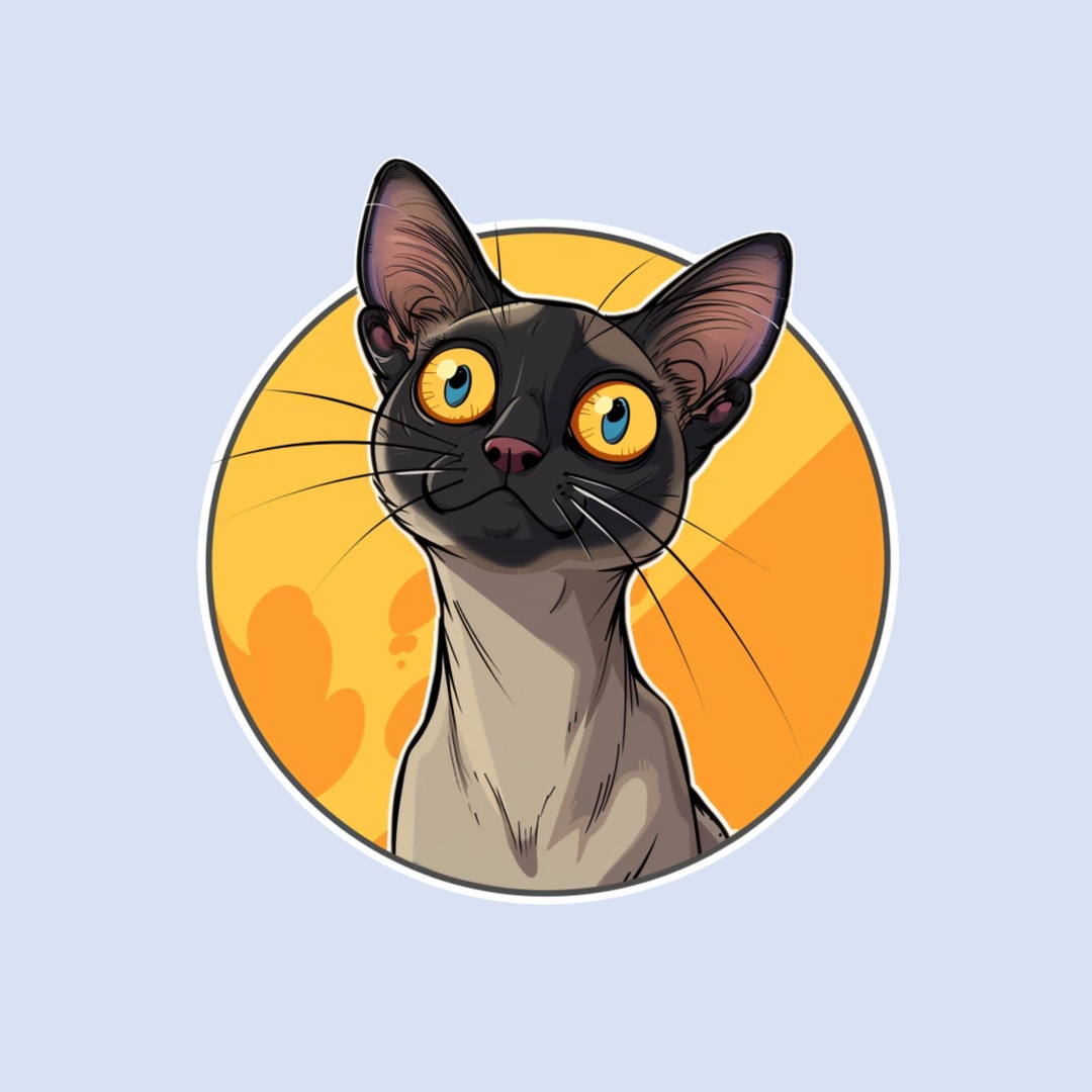 355 Burmese, Cat Sticker, Cat Mommy, Cat Daddy, Hydro Flask Sticker ...
