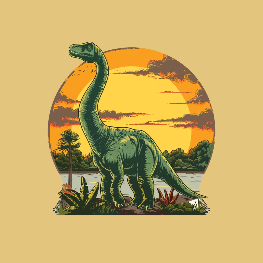 340 Brachiosaurus, Dinosaur, Waterproof Sticker, Waterbottle Sticker ...