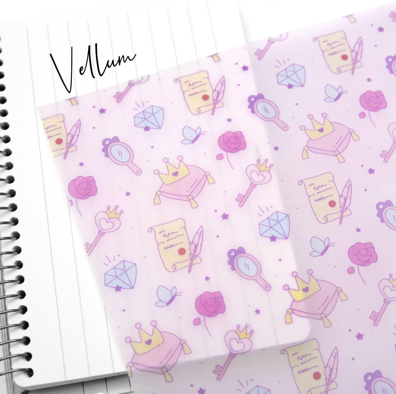 Enchanted Castle Vellum, Paper, Planner Accessories, Planner Decoration ...