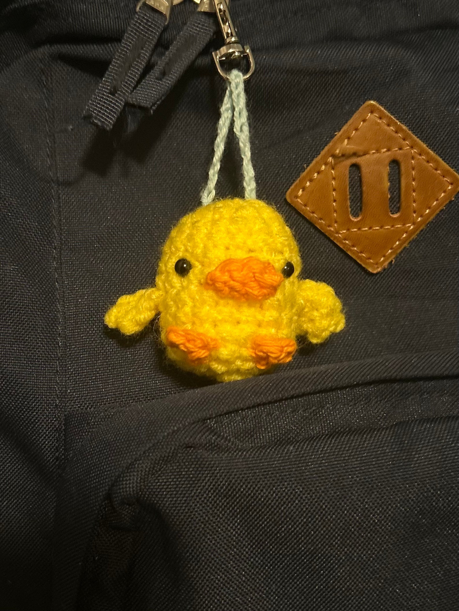 Crochet Duck Keychain, Duck Keychain, Mini Duck, Backpack Duck Keychain ...