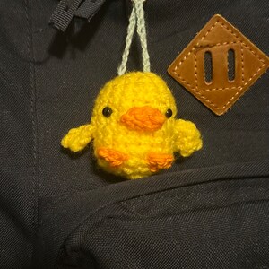 Crochet Duck Keychain, Handmade Amigurumi Bag Charm - Etsy
