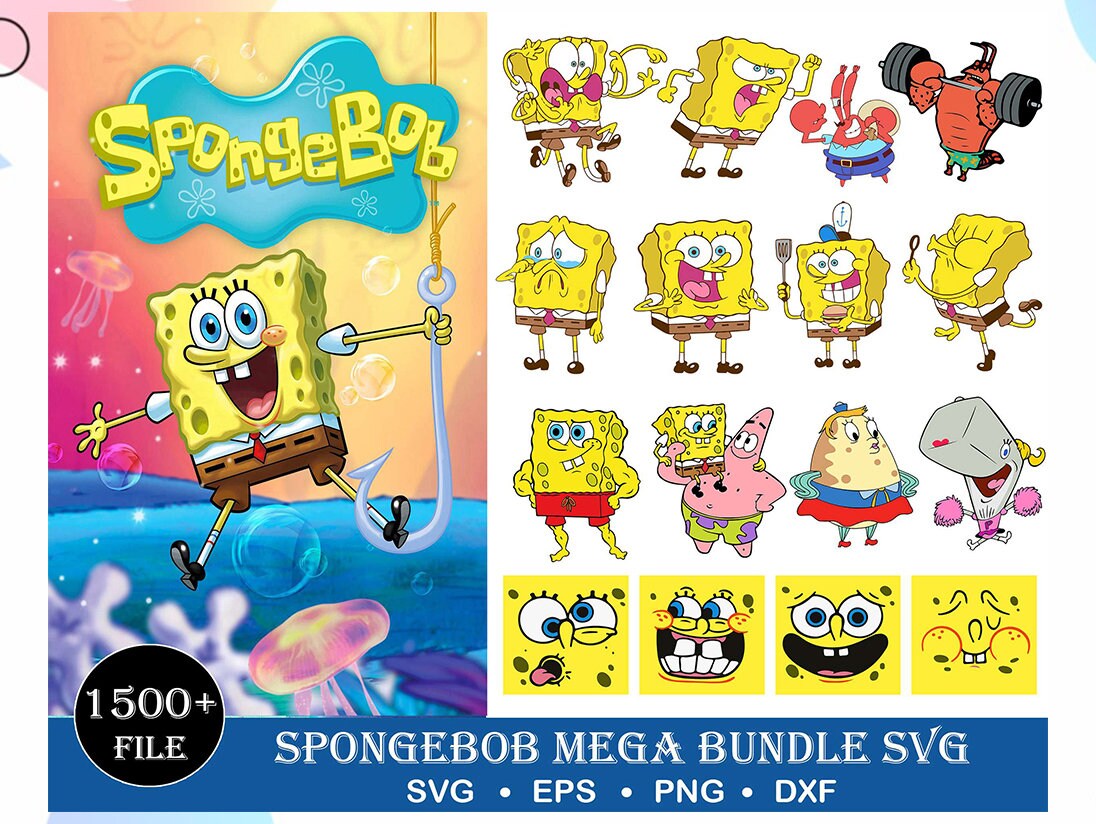 1500 Spongebob Png Bundle Spongebob Png Spongebob Face Png Spongebob