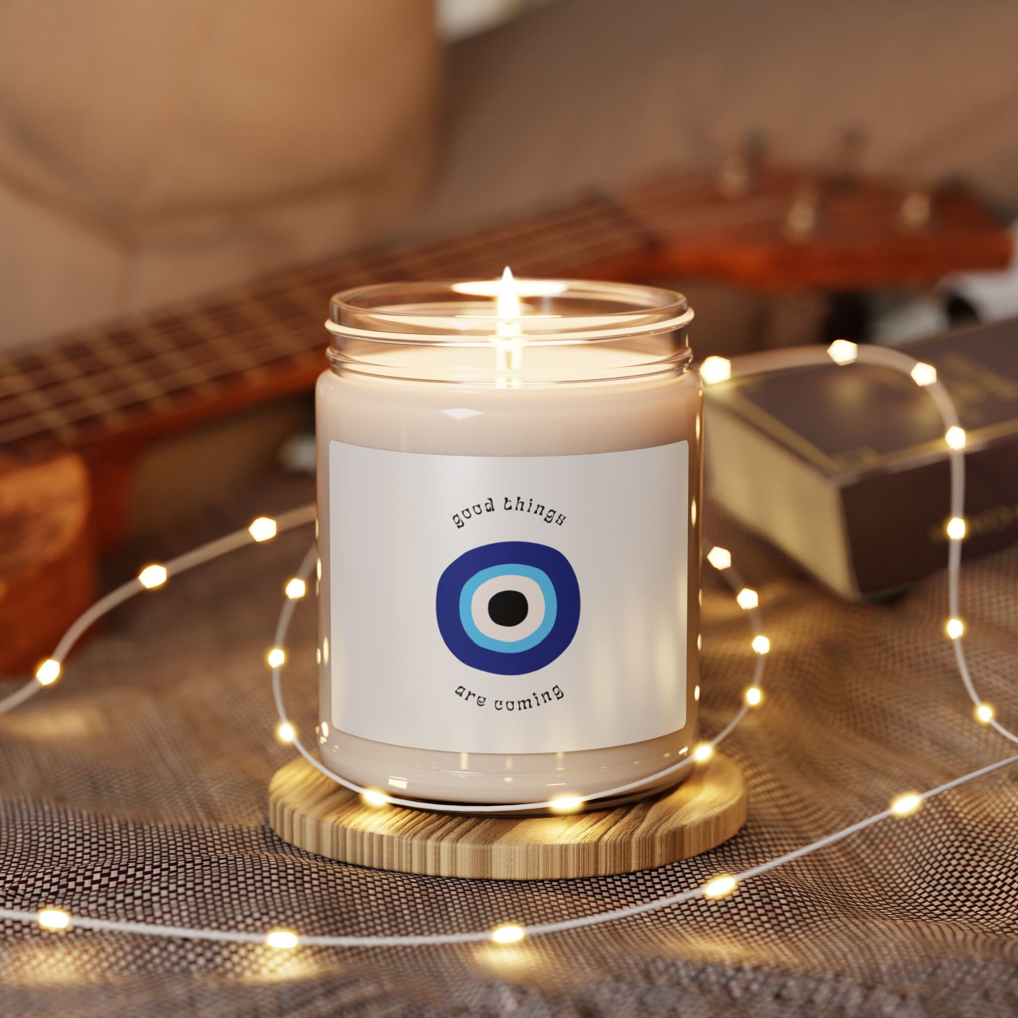 Evil Eye Candle -greek Mati- Good Things Are Coming - Scented Soy ...
