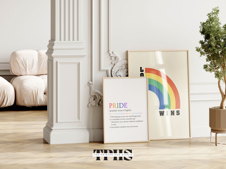 Pride Definition Print, LGBTQ Gift, Coming Out Gift, Pride Office Decor ...