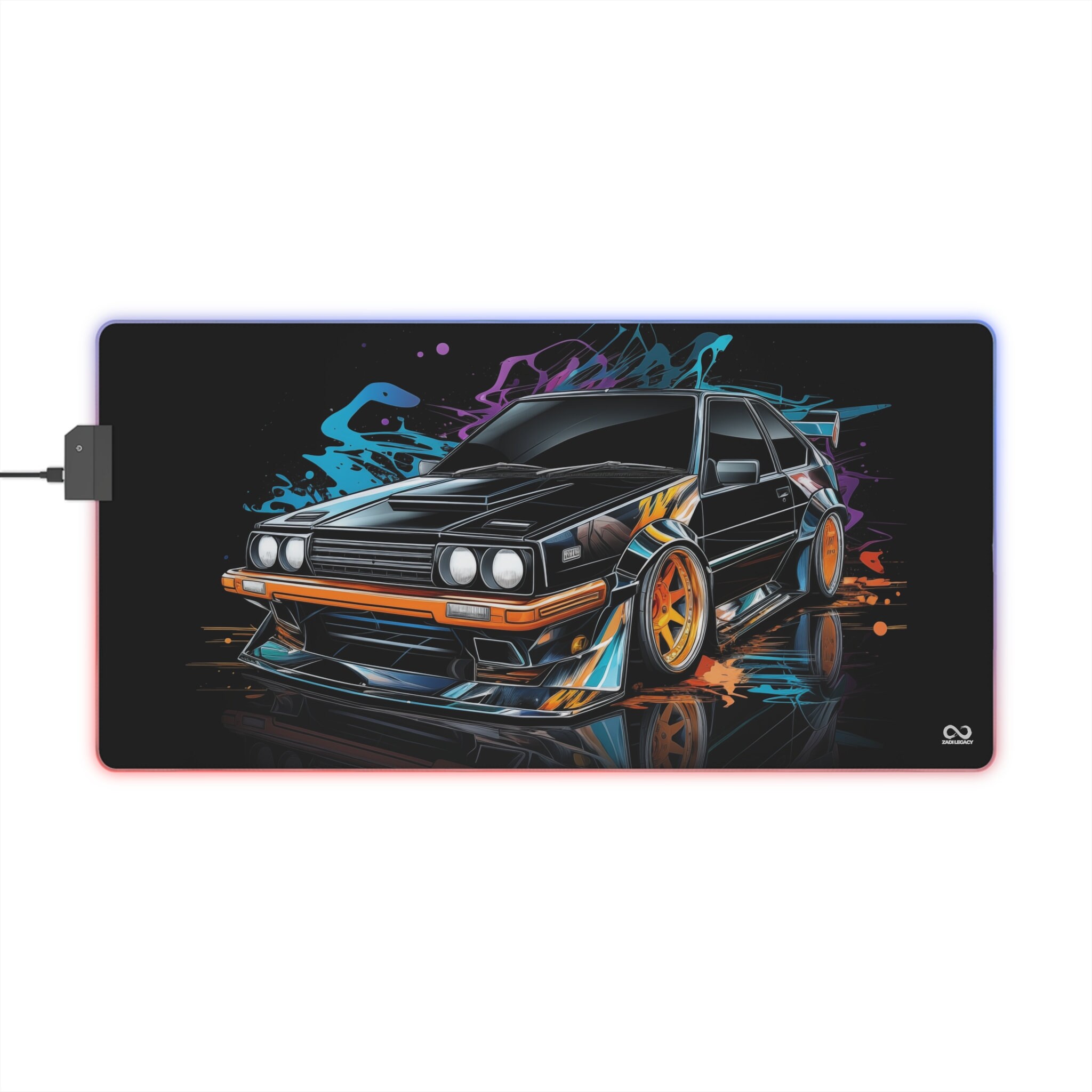 Toyota AE86 Corolla LED Gaming Mouse Pad Mat Bright and Colorful 1980's ...