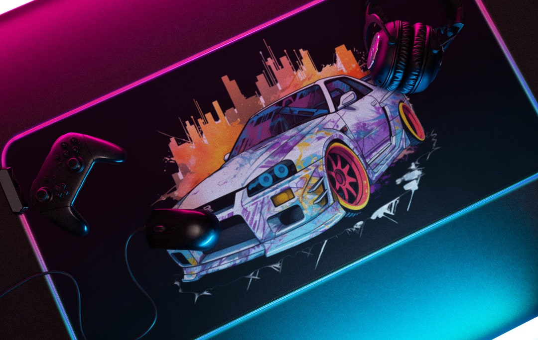 Nissan R34 Skyline Gaming Mouse Keyboard Pad Mat - Etsy UK